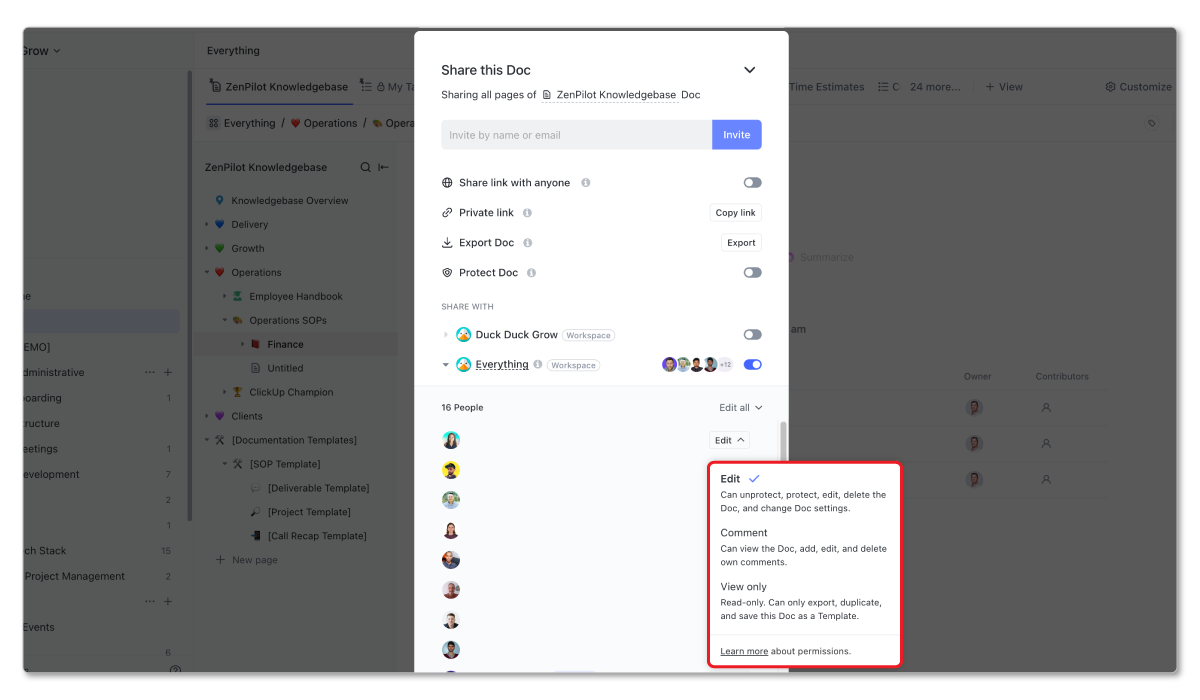 How to Create an Internal Wiki in ClickUp